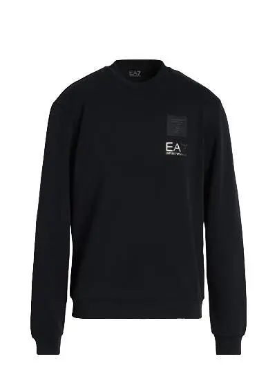 EA7 Sweatshirt With Appliqués - Black
