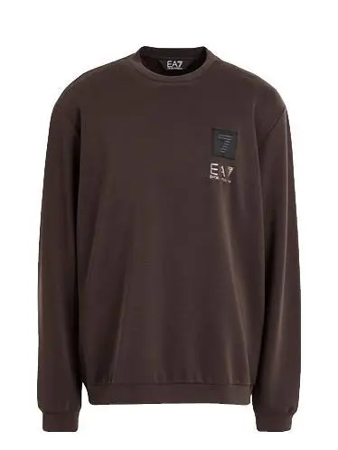 EA7 Sweatshirt With Appliqués - Brown