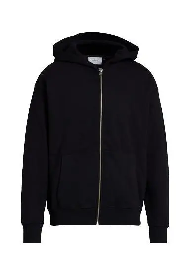 SHOE Printed Zip Up Hoodie - Black