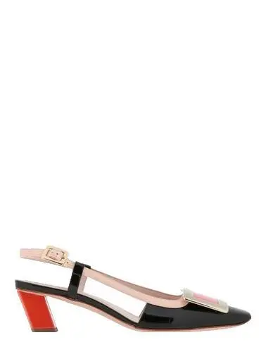 ROGER VIVIER Leather Slingback Pumps - Black
