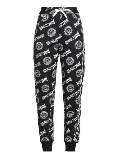 Just Cavalli Logo-print Fleece Track Pants - Black