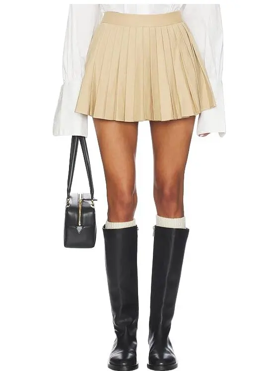 MORE TO COME Mazzie Mini Skirt - Khaki