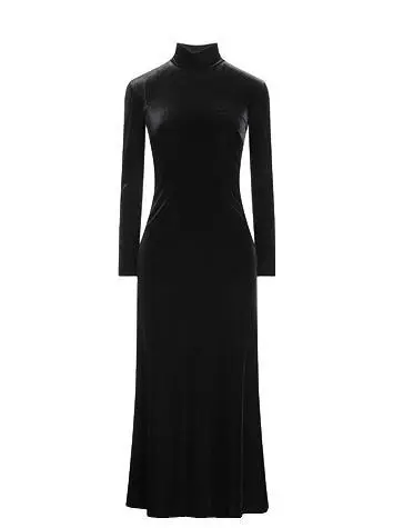COMPAGNIA ITALIANA Flared Maxi Dress - Black