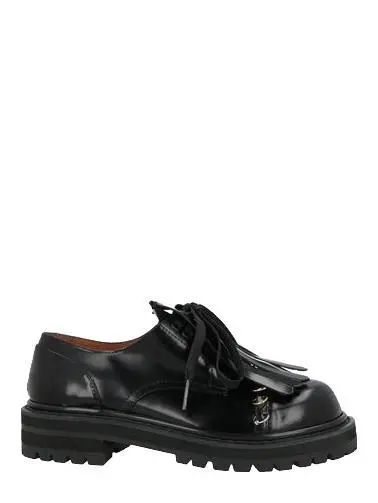 Marni Lace-up Leather Derby Shoes - Black