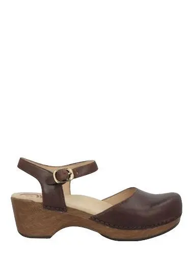 Dansko Leather Clogs - Brown