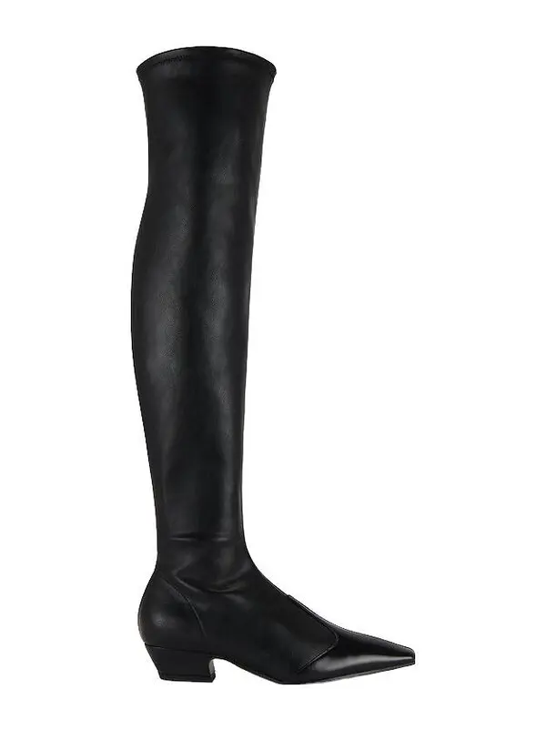 Lola Cruz Over The Knee Boot - Black
