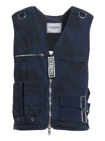 Iceberg Cotton Camouflage Vest - Navy