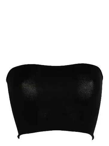 Isabel Benenato Knitted Tube Top - Black