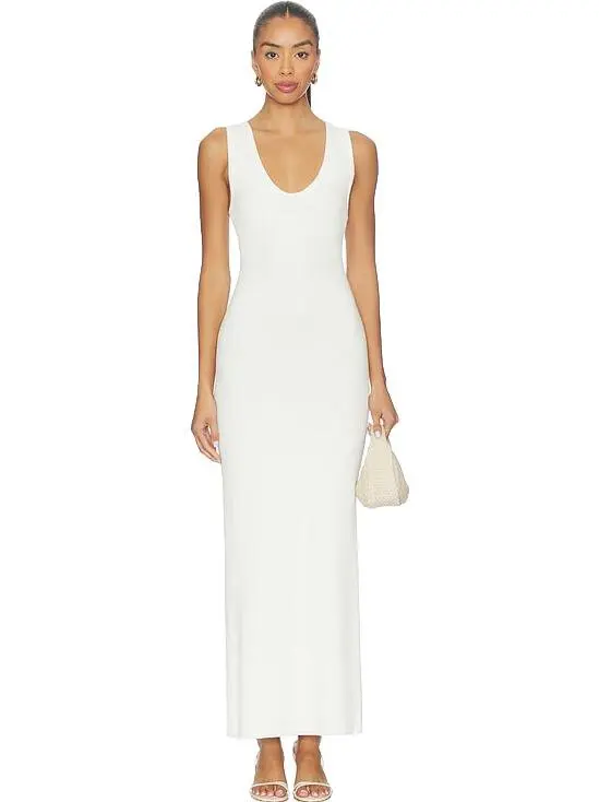 Sir The Label Chiara Scoop Neck Dress - Ivory