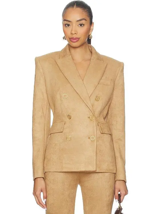 Generation Love Arielle Faux Suede Blazer - Lion