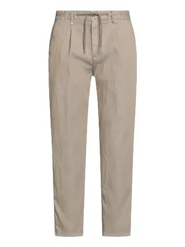 BERNA Tapered Twill Pants - Beige