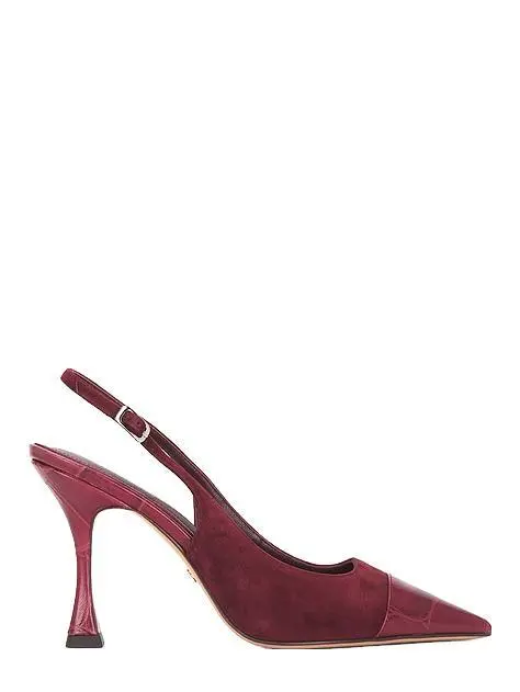 Lola Cruz Slingback Pump - Burgundy