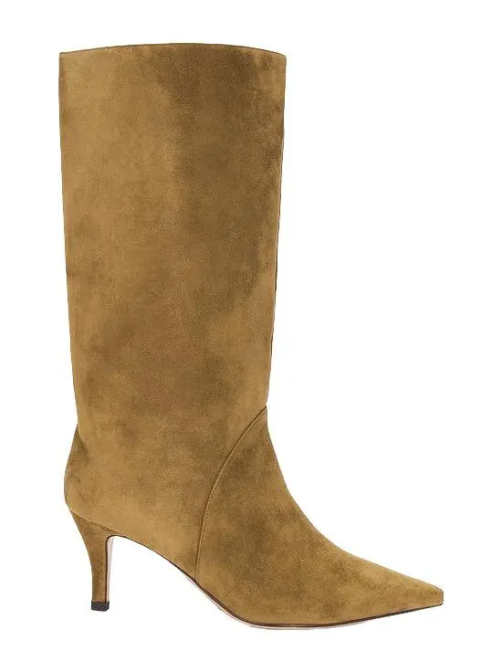 Lola Cruz Mid-calf Boot - Oliva