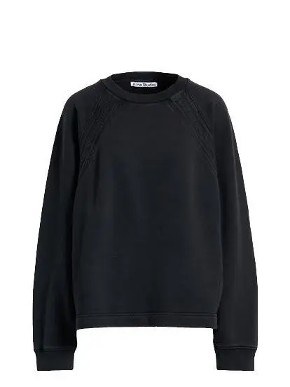Acne Studios Cotton French Terry Crewneck Sweatshirt - Grey