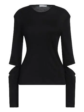 Helmut Lang Solid Jersey Top - Black