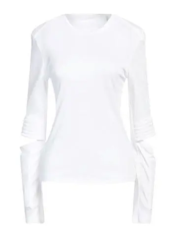 Helmut Lang Solid Jersey Top - White