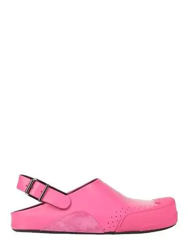 Marni Leather Mules - Magenta