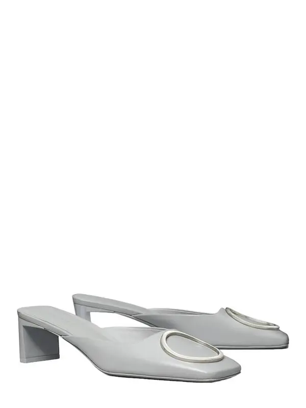 Tory Burch Ring Heeled Mule - Loutre Gray/silver