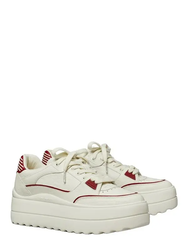 Tory Burch Stage Sneakers - Blanc/blanc/tory Red