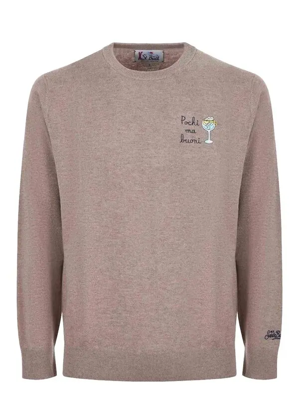MC2 SAINT BARTH Crewneck Sweater - Beige