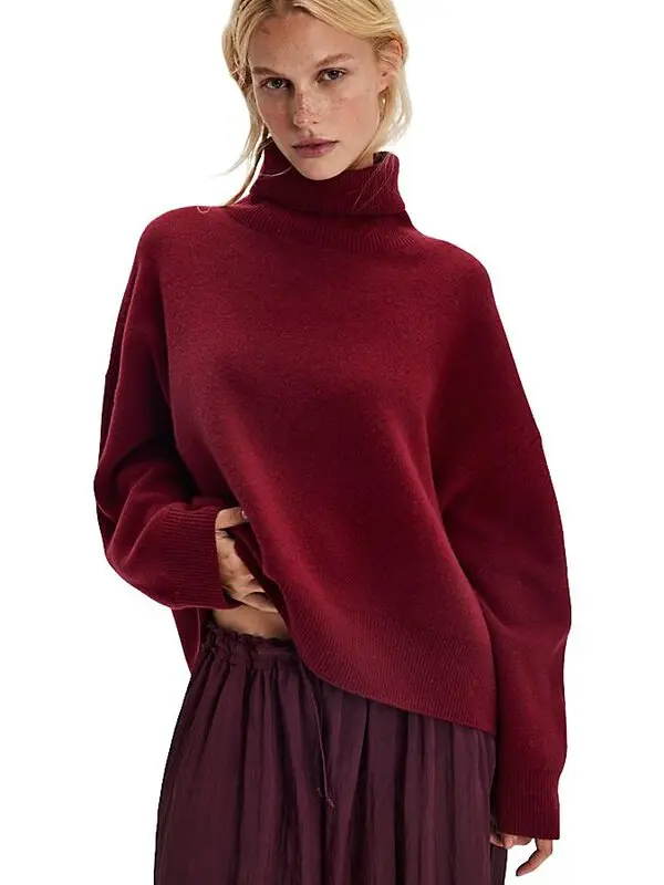 Free People Sigma Turtleneck - Rhumba Red