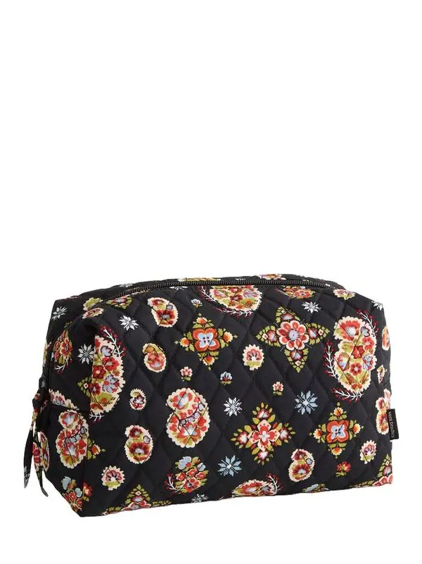 VERA BRADLEY Large Cosmetic Bag - Black