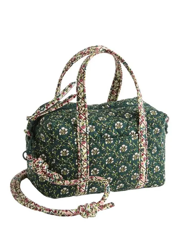 VERA BRADLEY Mini Original Printed Duffel Crossbody Bag - Green