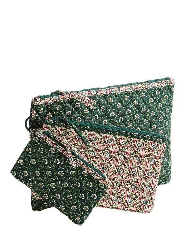 VERA BRADLEY 3 Pouch Organizer Set - Green