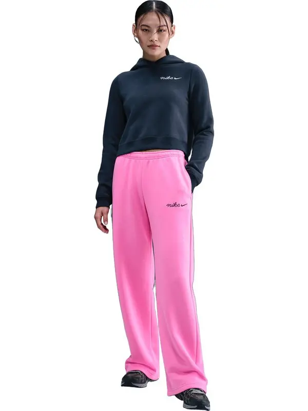 Nike Sportswear Phoenix Fleece Straight-leg Sweatpants - Pink