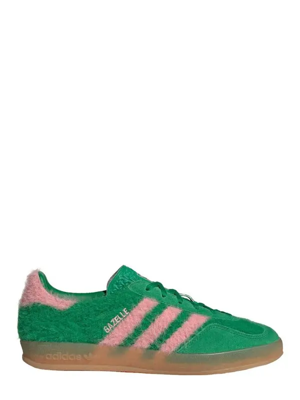 Adidas Gazelle Indoor Sneakers - Green / Glow Pink / Gum
