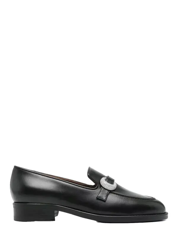 GIUSEPPE ZANOTTI Leather Loafers - Black