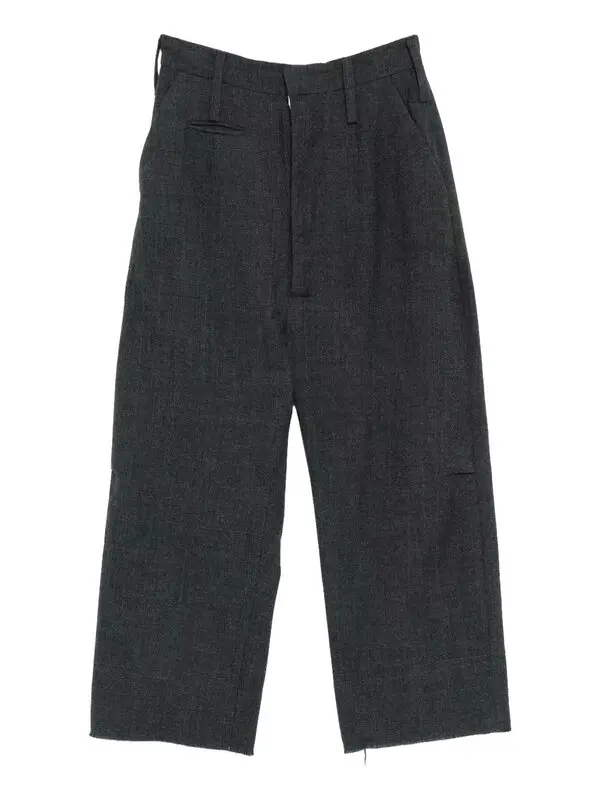 CHIAHUNG SU Wool Tapered Trousers - Grey