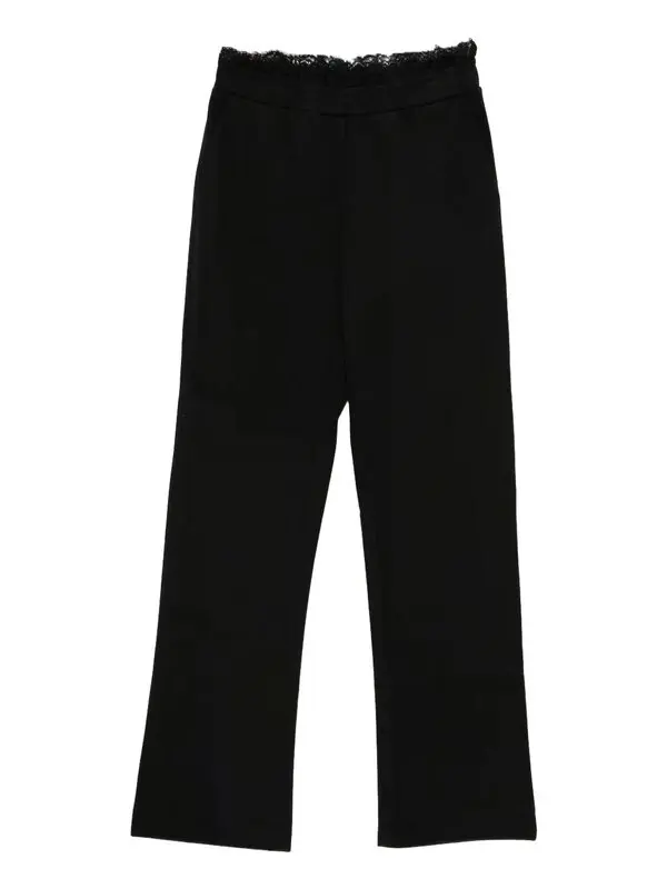 TWINSET Lace-trim Trousers - Black