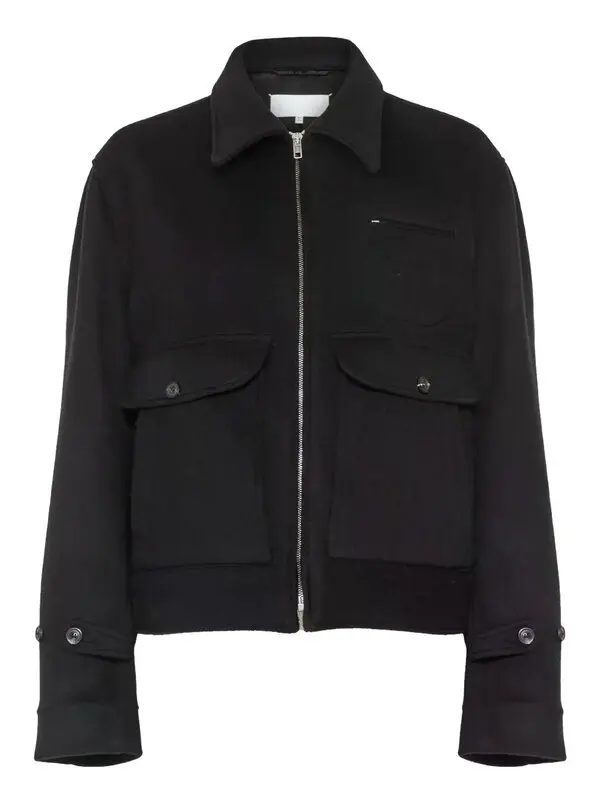 MAISON MARGIELA Flap-pocket Cashmere Wool Jacket - Black