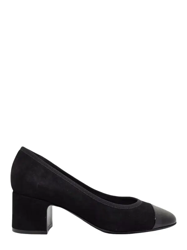 Casadei Cap-toe Block-heel Pumps - Black