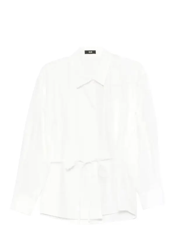 ELEH Tie-waist Shirt - White