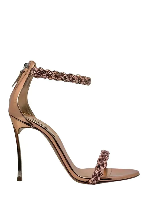 Casadei Beaded Heeled Sandals - Pink