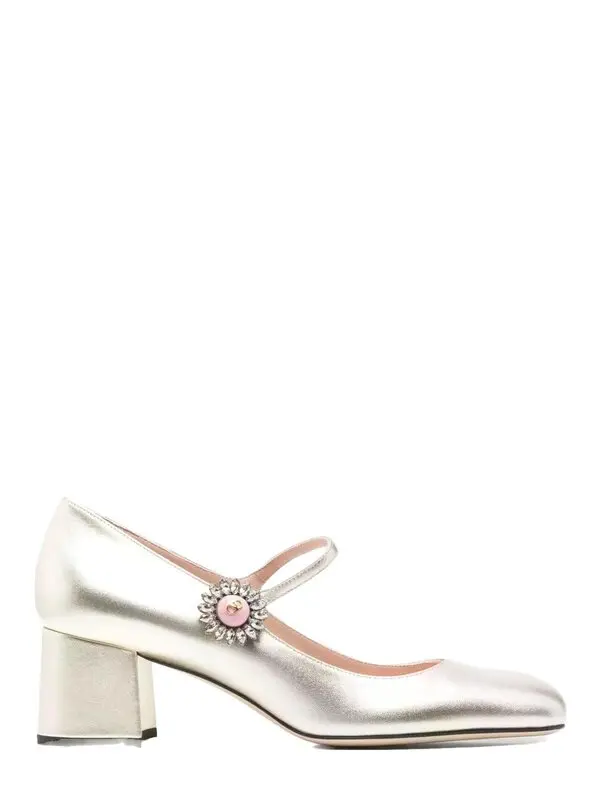 Valentino Garavani 55mm Crystal-embellished Heeled Pumps - Silver