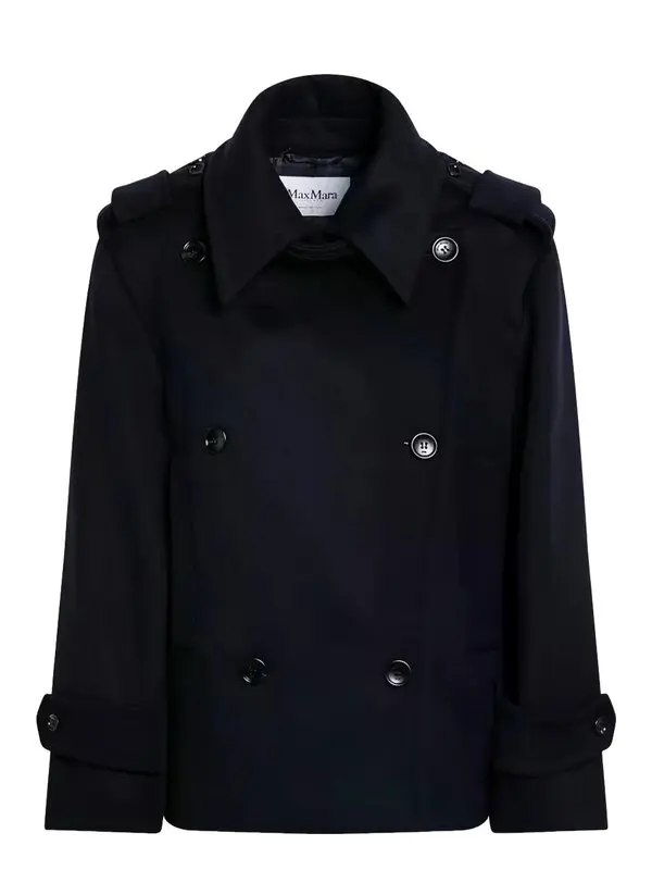 Max Mara Double-breasted Jacket - Black