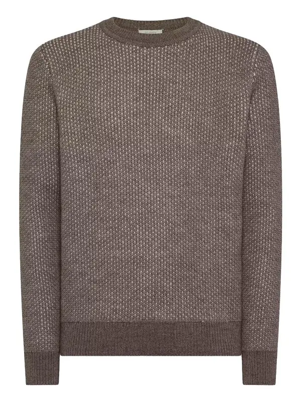 Seventy Crew-neck Long Sleeve Sweater - Brown