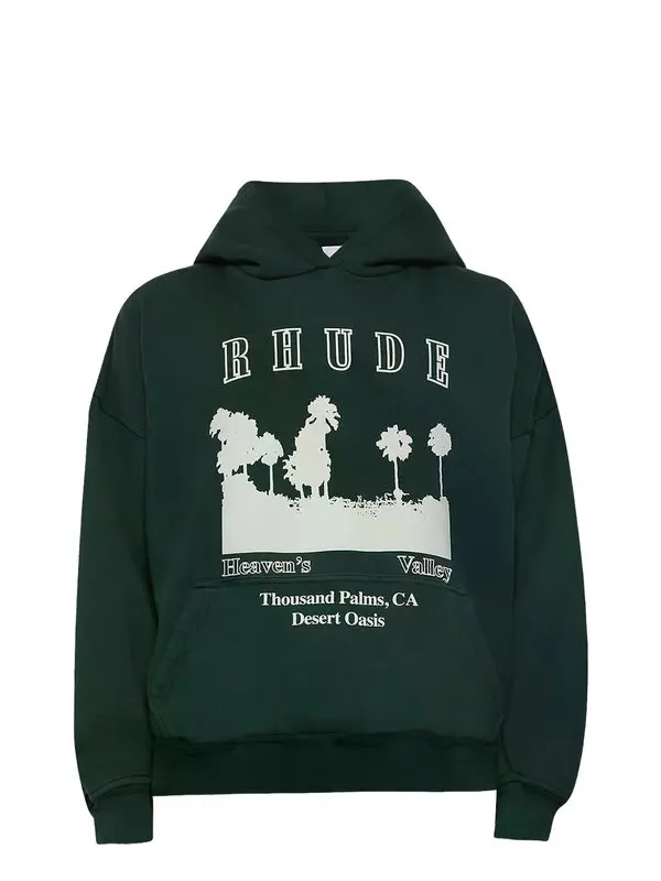 Rhude Graphic-print Hoodie - Green