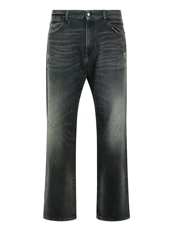 AMISH Distressed Regular Jeans - Black