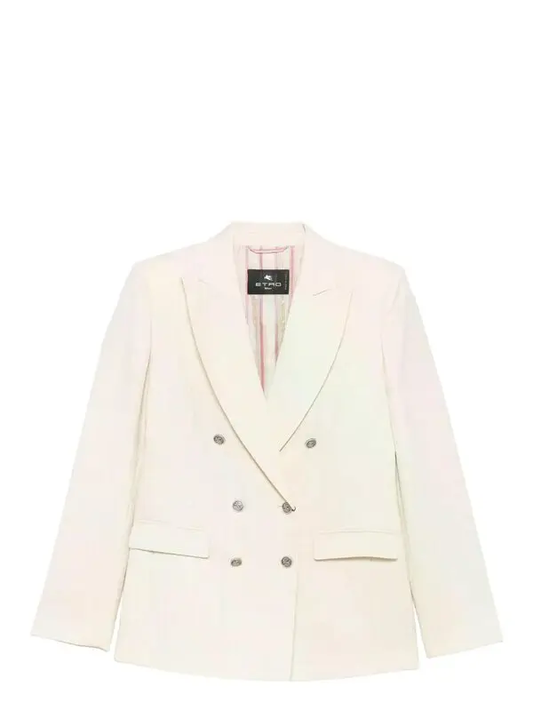 Etro Double-breasted Blazer - Neutrals