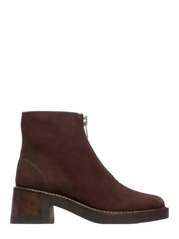 Bernardo 22mm Tess Zip-front Ankle Boots - Brown