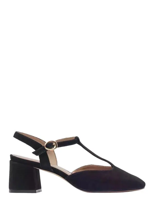 Bernardo 50mm T-strap Block-heel Pumps - Black