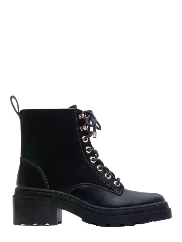 Bernardo 50mm North Lace-up Lug Boots - Black