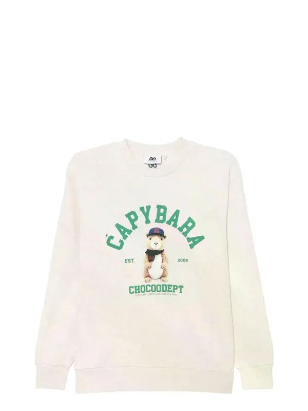 CHOCOOLATE Graphic-print Sweatshirt - Neutrals