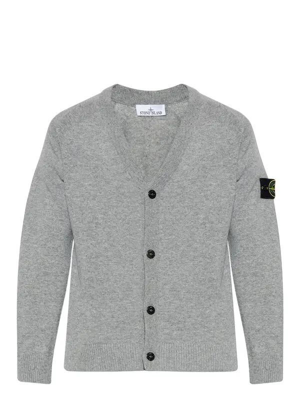 Stone Island Wool Cardigan - Grey