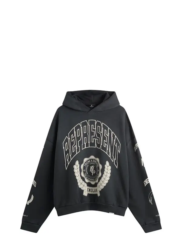 REPRESENT Legacy Crest Hoodie - Stained Black