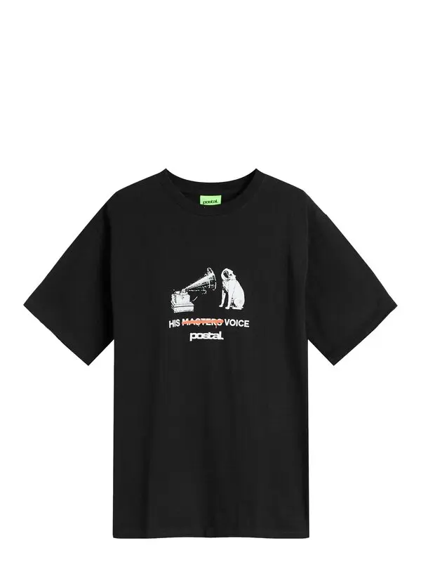 POSTAL His Masters Voice T-shirt - Black